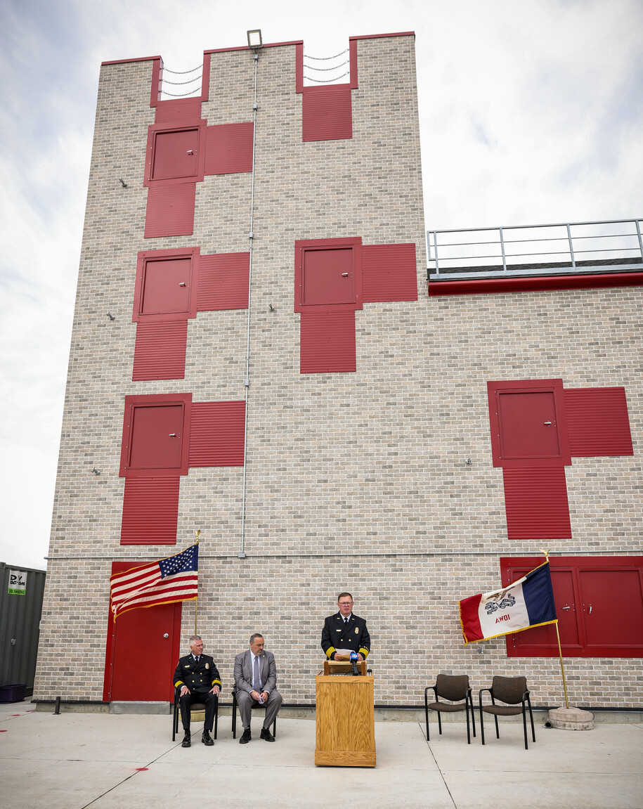 Iowa State Fire Marshal Unveils New Training Tower at Camp Dodge | Iowa ...